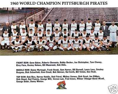 1960 PITTSBURGH PIRATES COLOR TEAM PHOTO