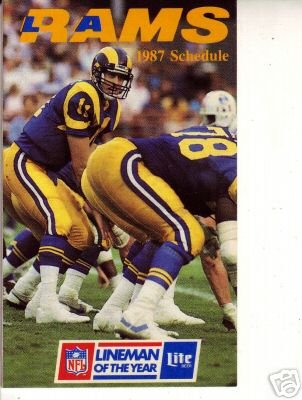 1987 LOS ANGELES RAMS FOOTBALL SCHEDULE