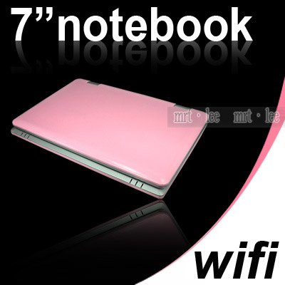 Pink 7" Mini Laptop Netbook Computer Notebook WIFI Windows CE