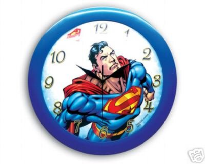 SUPERMAN WALL CLOCK NEW IMPORT