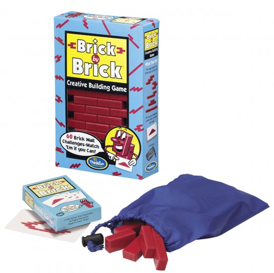 Brick by Brick Logic Building Puzzle by Thinkfun FREE USA SHIPPING!