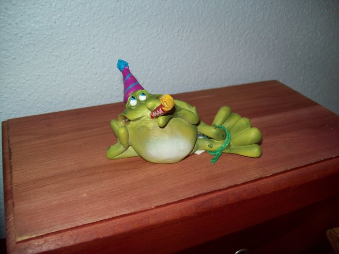 Russ Toadily Yours Happy Birthday Frog with Noisemaker & Party Hat ...