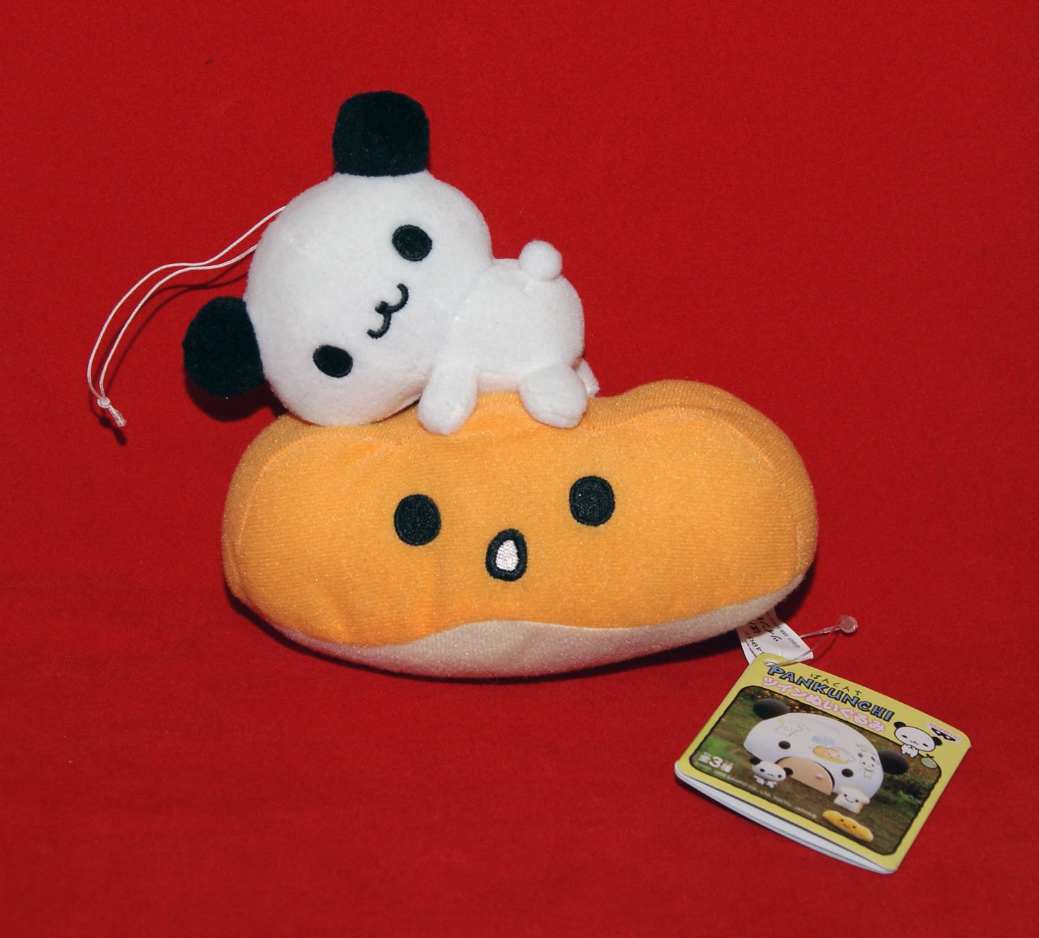 Sanrio Pankunchi Pankun hold Koppepan Bread Roll Plush Doll