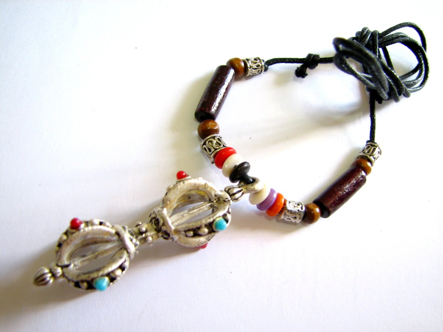 *FREE SHIPPING*NA969 ETHNIC TRIBAL PENDANT STRING NECKLACE 45-78cm