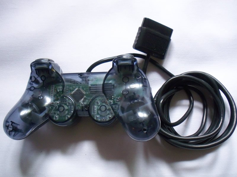 Official Sony Playstation 2 PS2 Smoke Grey Controller -MINT-