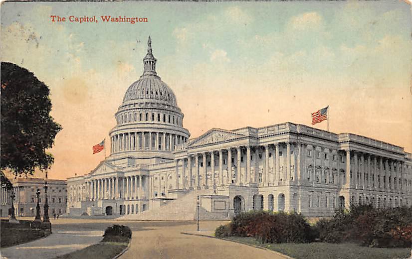 Washington, DC The Capitol Postcard 1911 (B391)