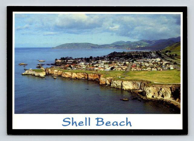 Shell Beach California Aerial View Postcard (ContB-695)