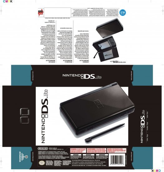 New Black nintendo ds lite console system in box