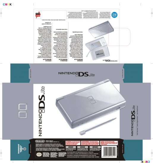 New Silver nintendo DSL ndsl ds lite console in box