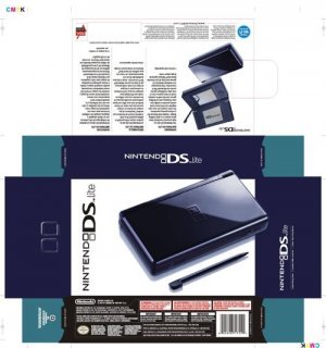 Navy blue nintendo DSL ndsl ds lite console New in box