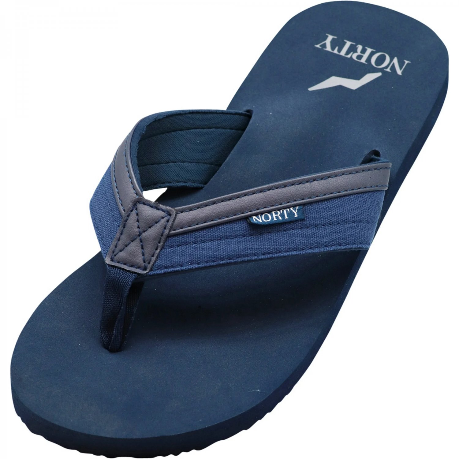 NORTY Men's Everyday Sandals Flip Flop Thong Shoe 13006 (Blue)
