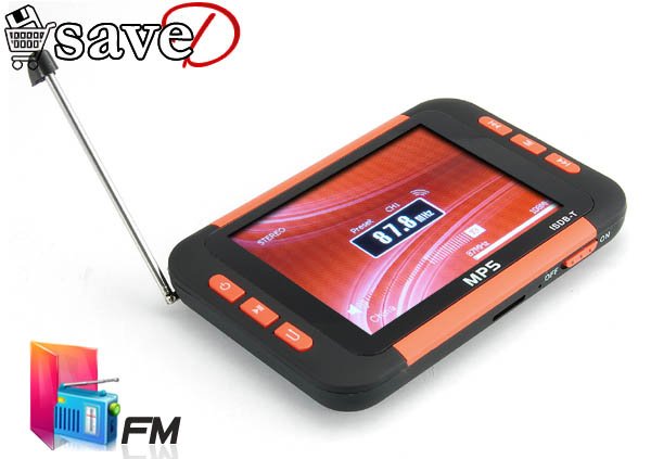 (MP3, MP4, MP5 in one unit) MP6 Player with 3.5 Inch LCD Screen + ISDB ...