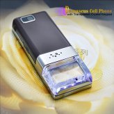 Damascus Touchscreen Cell Phone with Transparent Crystal Keypad