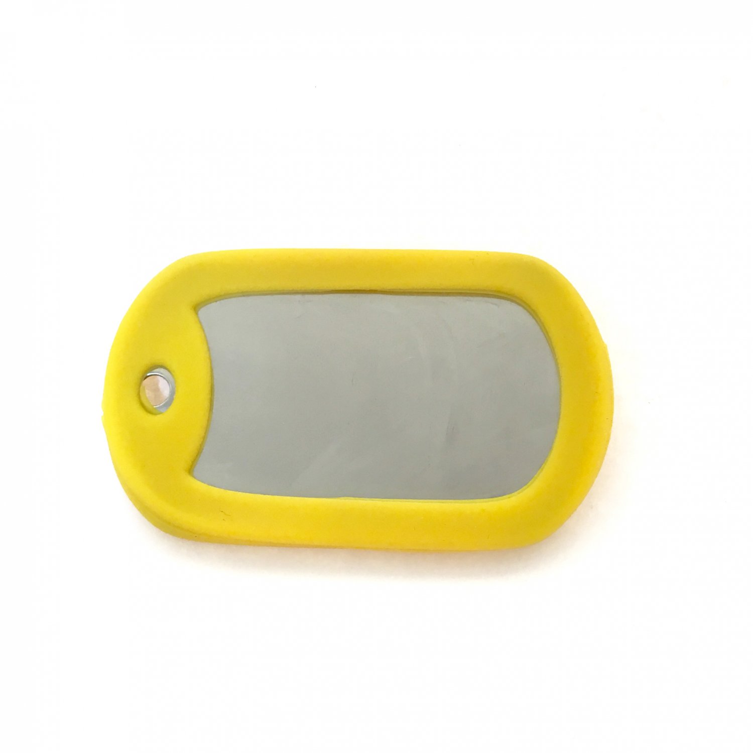 50 - YELLOW MILITARY ARMY Tags DOG TAG SILICONE/RUBBER SILENCERS ID