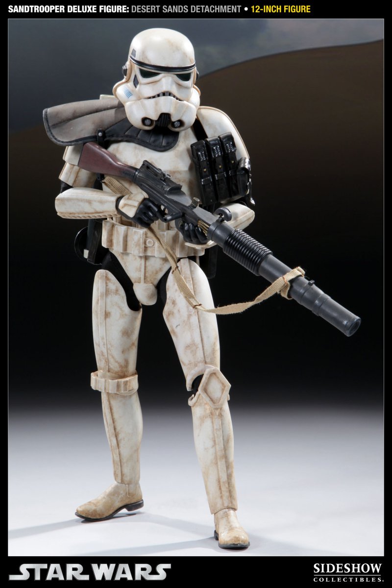 Sideshow Star Wars Sandtrooper Deluxe Figure w/ Desert Sands Detachment