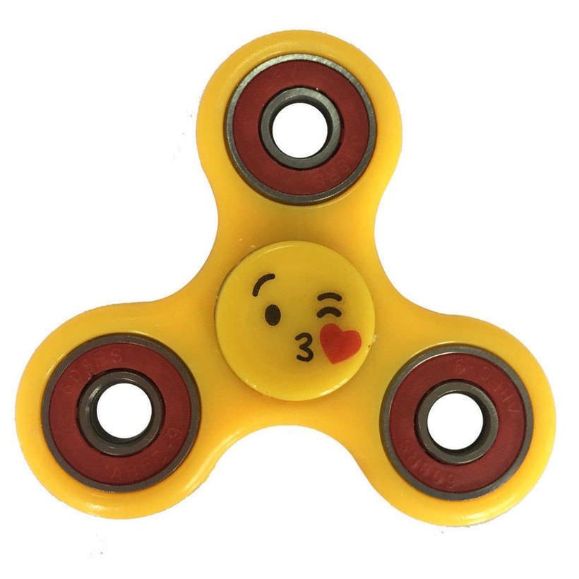 Lot of 3 NEW STRESS GEAR SMILES n STRIPES EMOJI KISSING HEART FIDGET ...