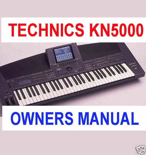 TECHNICS KN-5000 sxKN5000 sx-kn5000 * OWNERS MANUAL