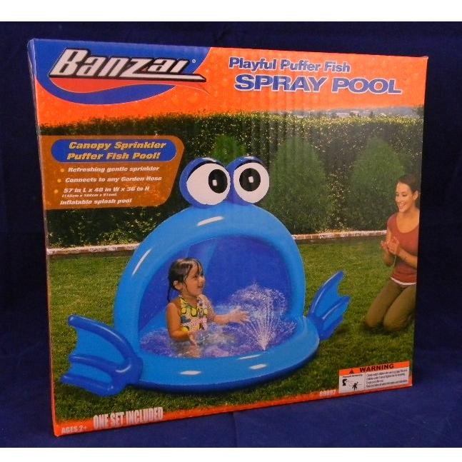 BANZAI FISH SPRAY POOL TODDLER KIDS SWIM SWIMMING POOL 69897