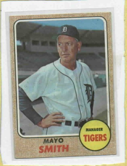 1968 Topps Mayo Smith Detroit Tigers # 544