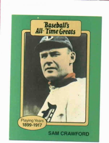 Baseballs All Time Greats Sam Crawford Detroit Tigers Baseball Card Oddball