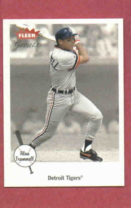2001 Fleer Greats Alan Trammell Detroit Tigers # 22