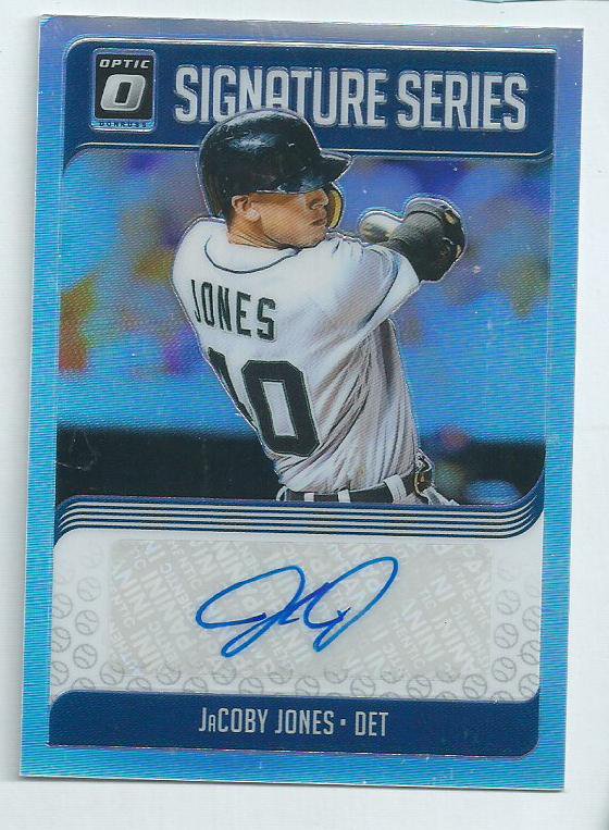 2018 Donruss Optic Jacoby Jones Autograph Detroit Tigers # SS-JJ