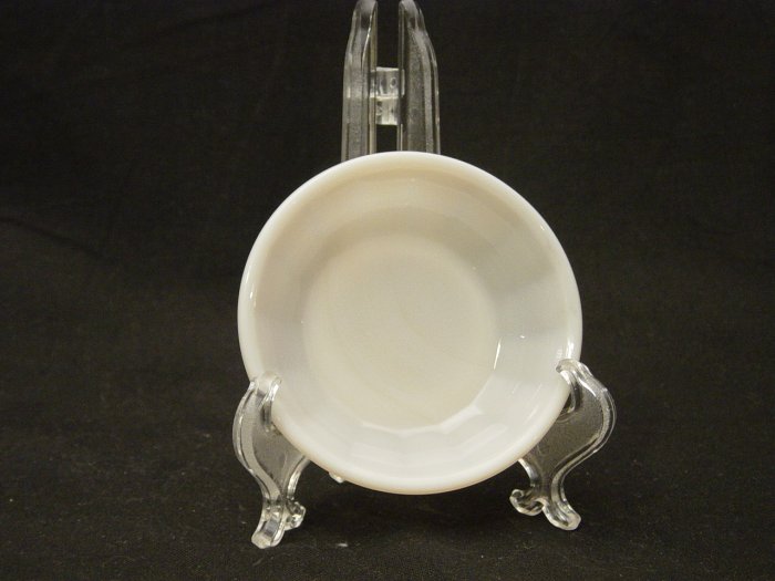 Akro Agate Glass Large Interior Panel Opaque Pink Toy Cereal Bowl