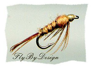 PMD Flashback Sparkle Nymphs - One Dozen Hook Size 18