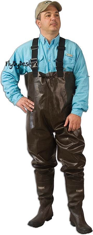 Caddis Rubber Cleated Bootfoot Chest Waders & Suspender