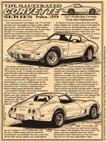 1977 Corvette Illustrated Series No. 59