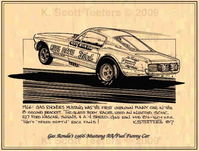 Gas Ronda 1966 Russ Davis Ford-Sponsored Mustang