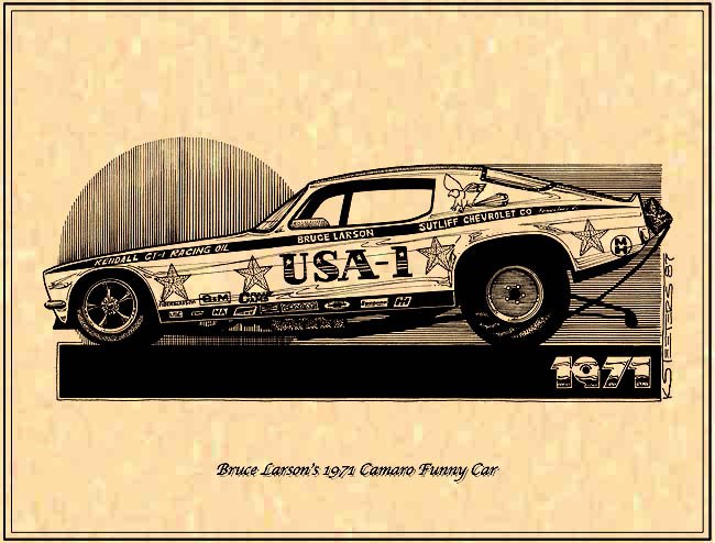 Bruce Larson USA-1 1970 Camaro Funny Car