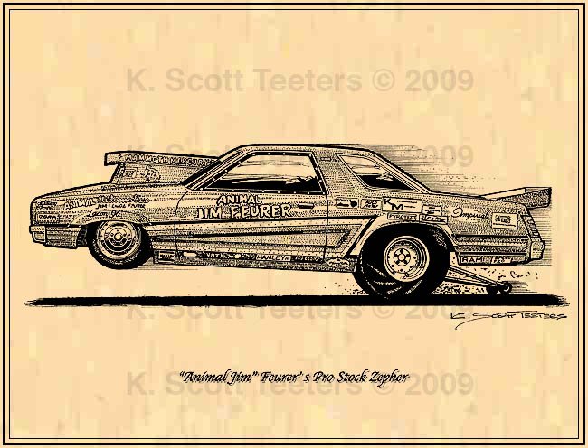 Animal Jim Feuer's Pro Stock Mercury Zepher