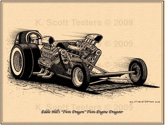 Eddie Hill's Double Dragon Twin-Engine Dragster