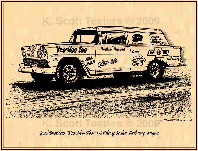 Jesel Brothers Yoo-Hoo-Too Chevy Sedan Delivery Wagon
