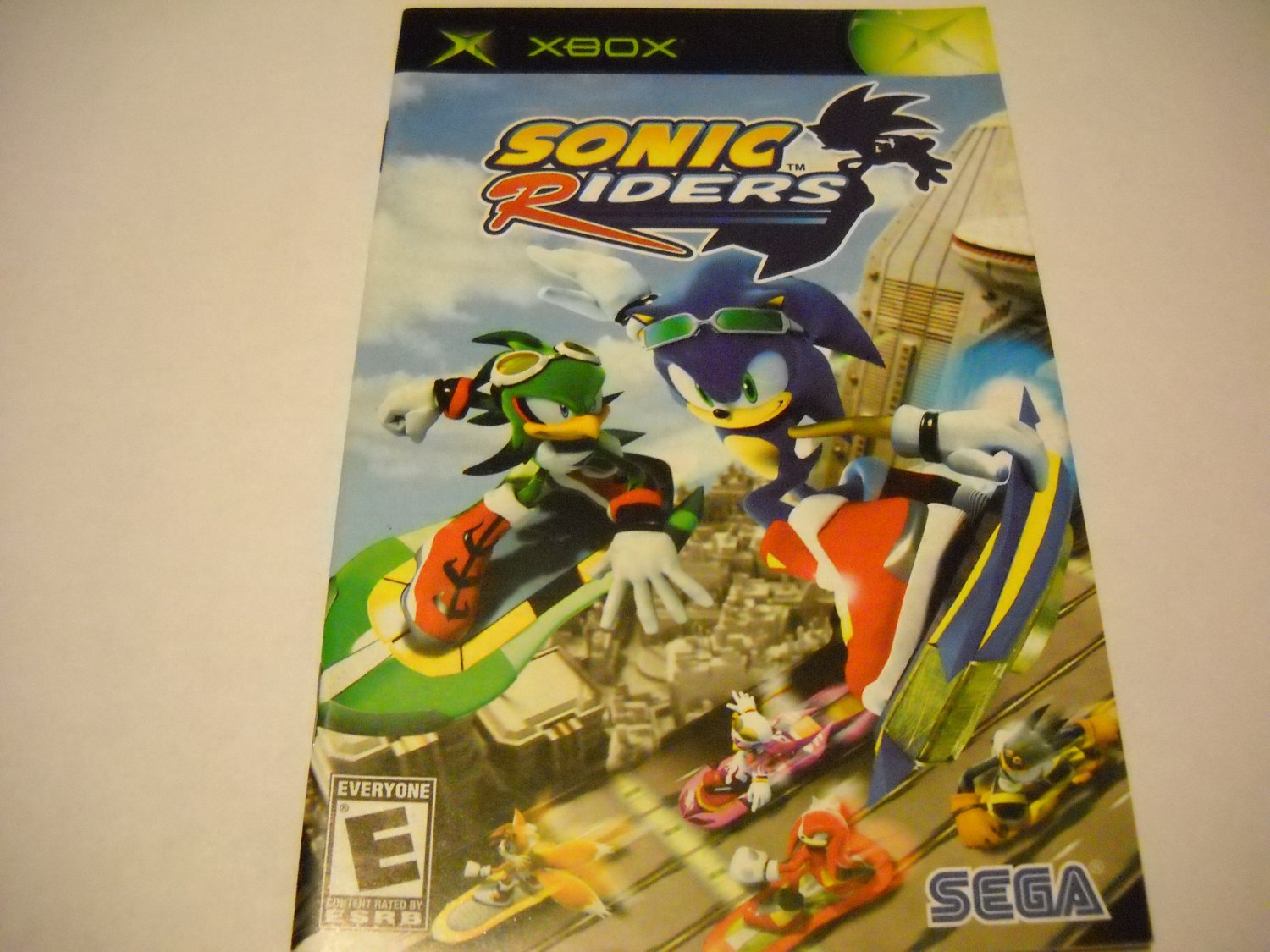 Manual ONLY ~ for Sonic Riders Xbox