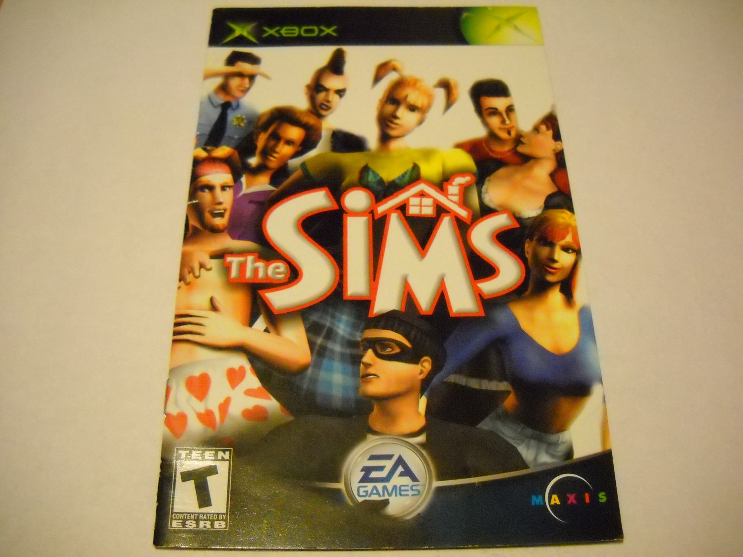 Manual ONLY ~ for The Sims Xbox