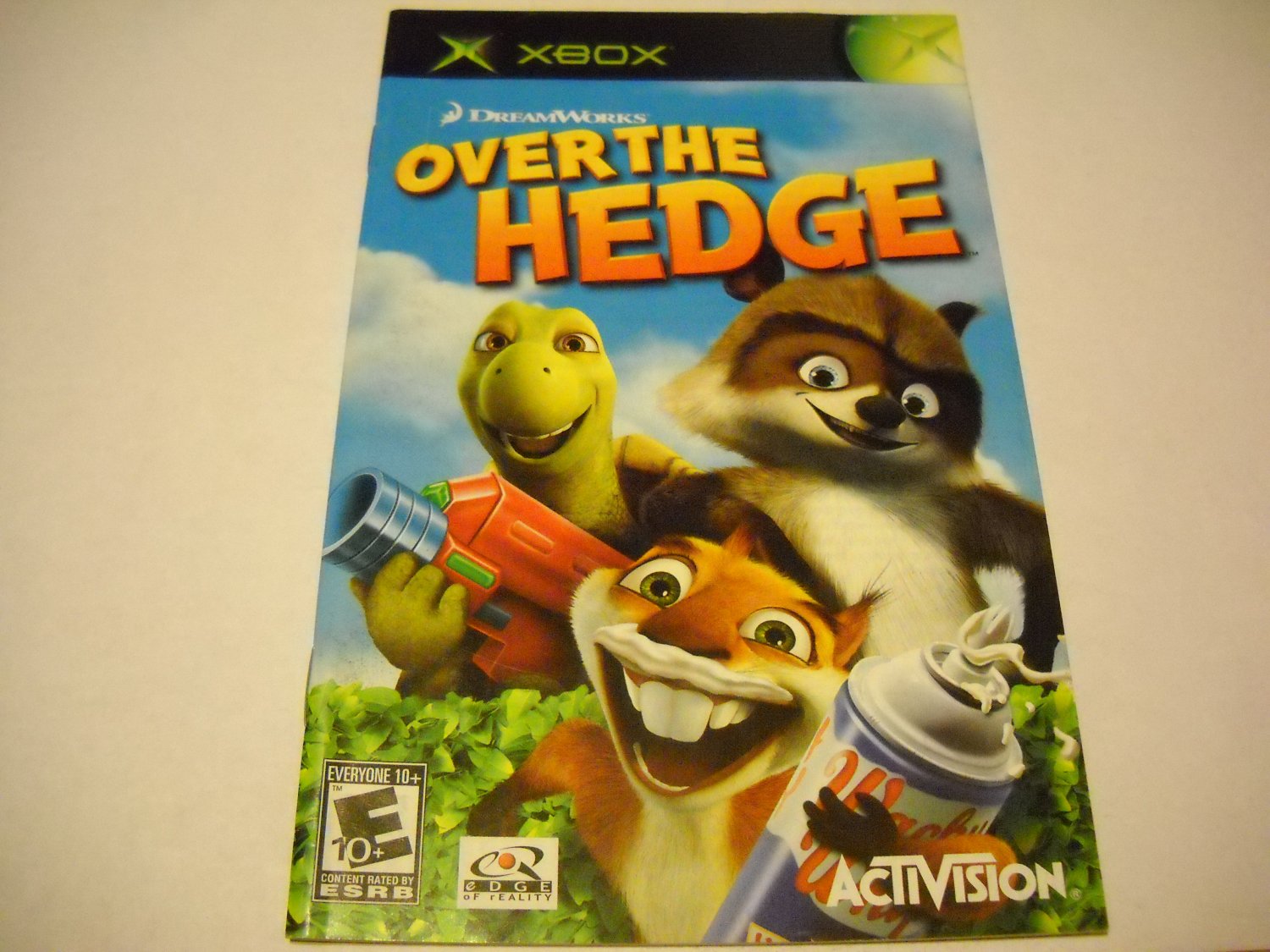 Manual ONLY ~ for Over the Hedge Xbox