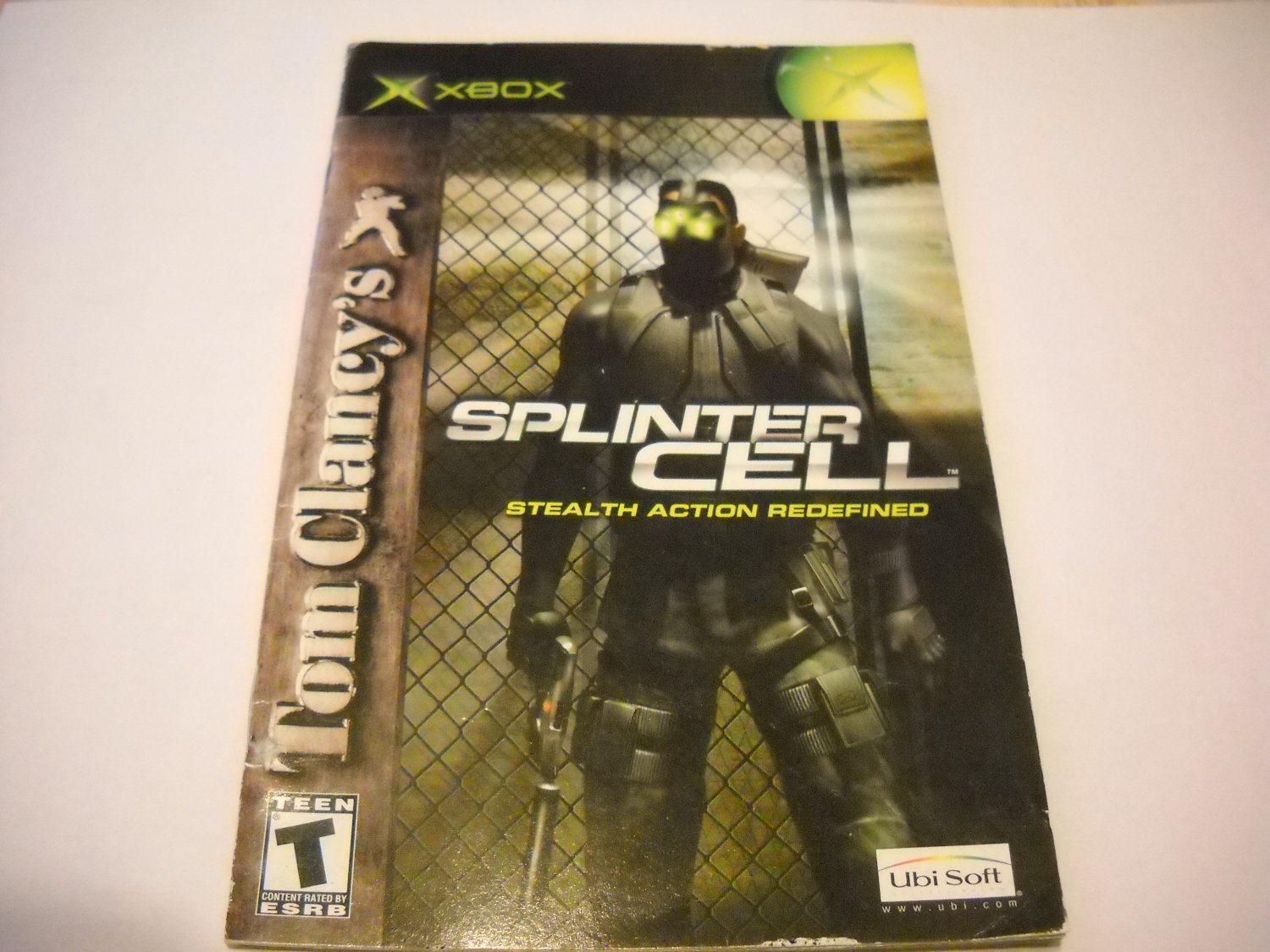Manual ONLY ~ for Tom Clancy's Splinter Cell Xbox