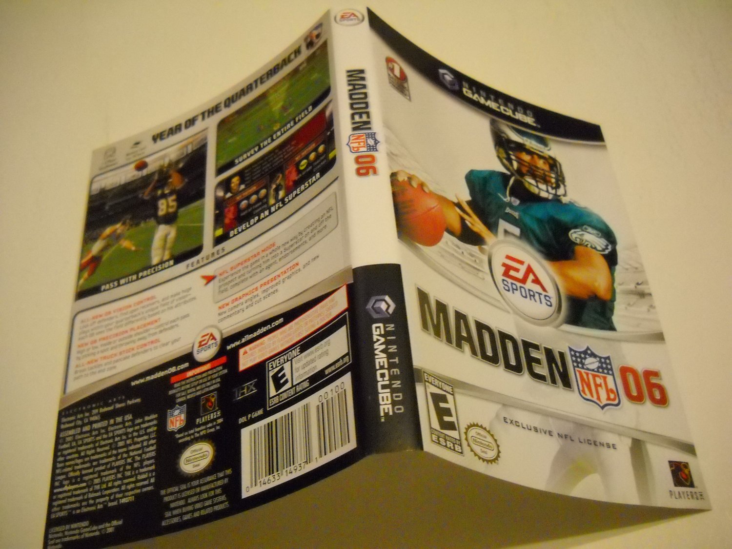 Cover Art Case Insert for Madden NFL 06 Gamecube