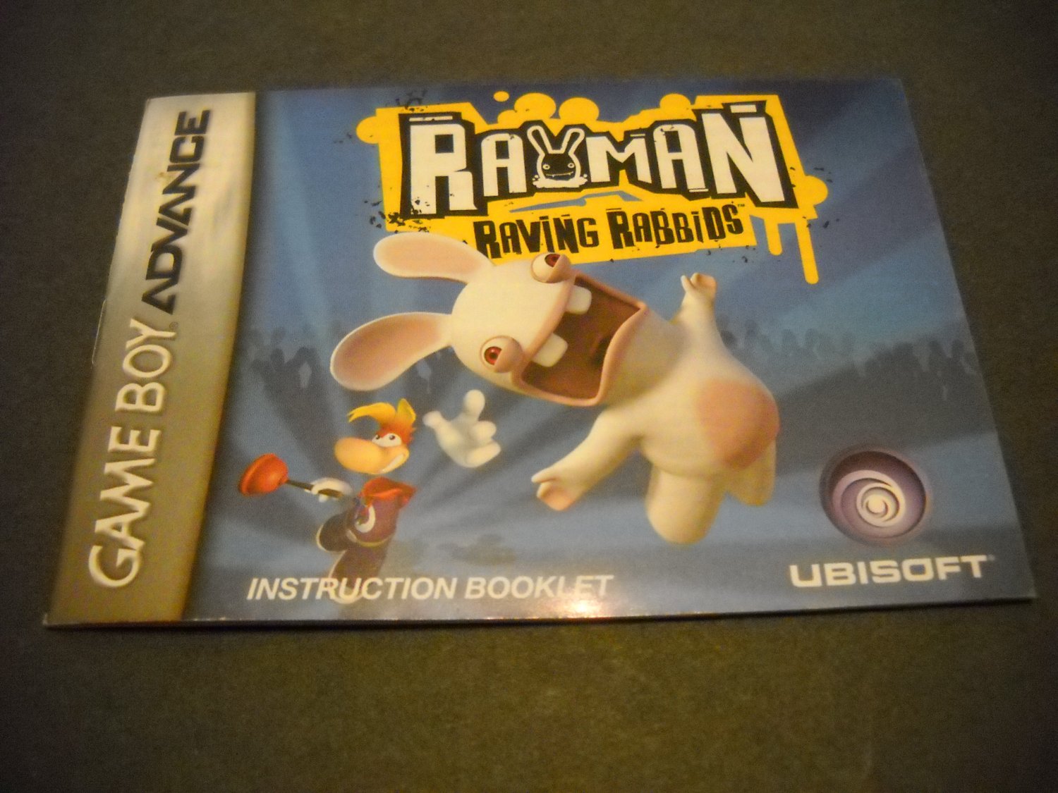 Manual ONLY ~ for Rayman Raving Rabbids Gameboy Advance