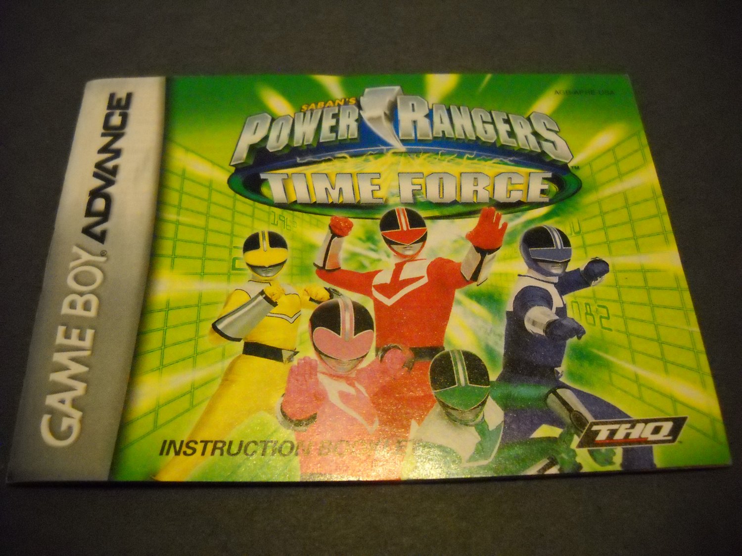 Manual ONLY ~ for Power Rangers Time Force Gameboy Advance