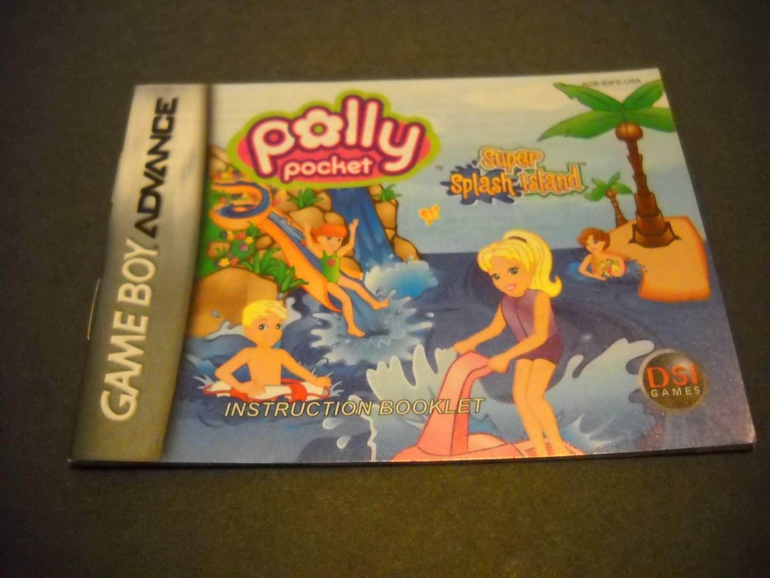 Manual ONLY ~ for Polly Pocket Super Splash Island Gameboy Advance
