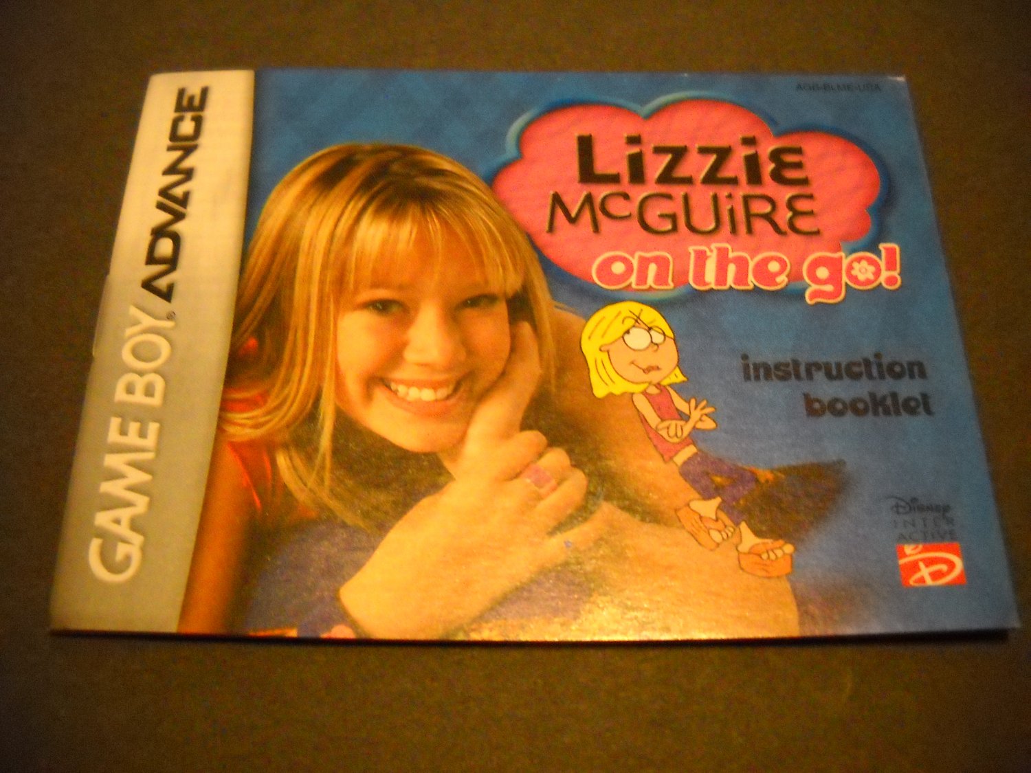 Manual ONLY ~ for Lizzy McGuire On the Go Gameboy Advance