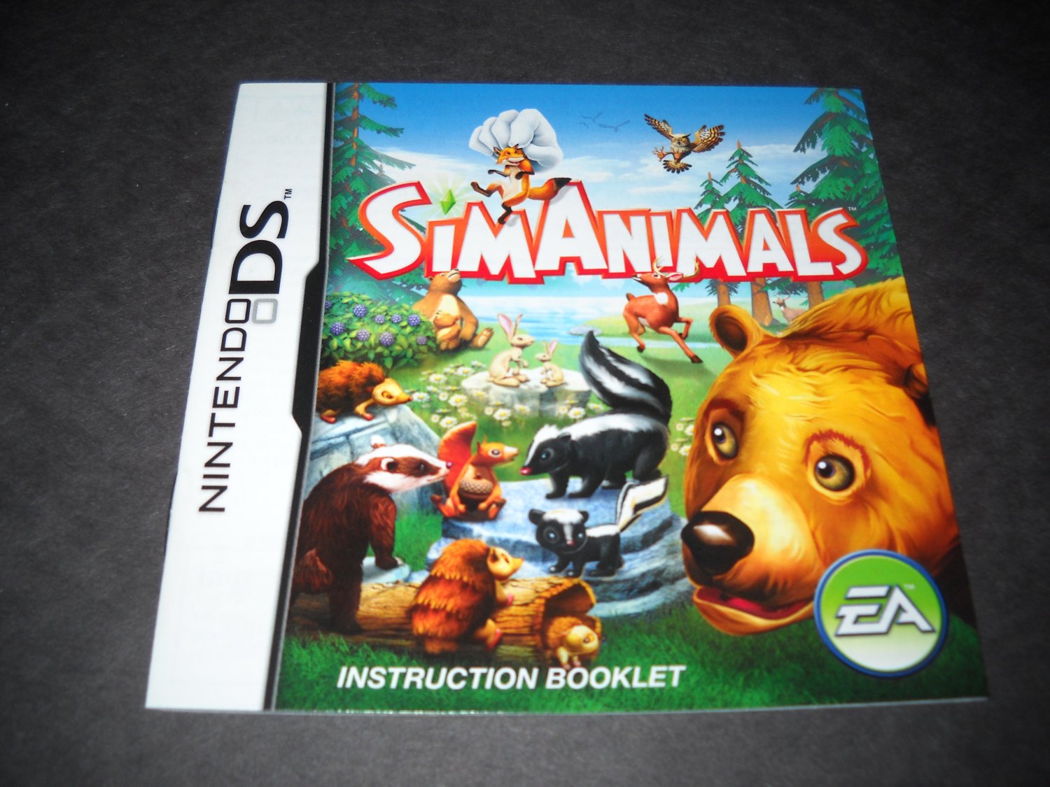 Manual ONLY ~ for Sim Animals Nintendo DS