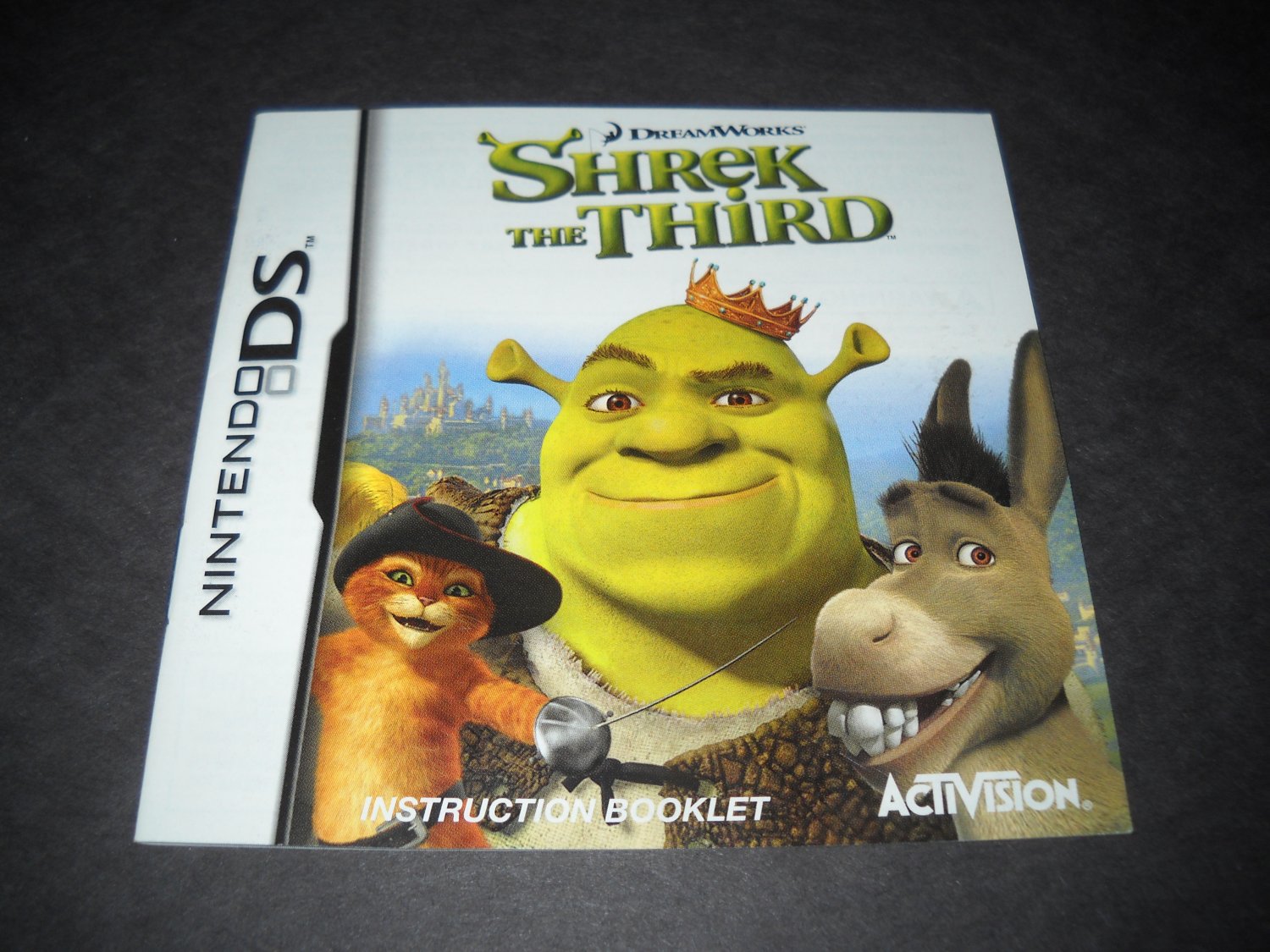Manual ONLY ~ for Shrek The Third Nintendo DS