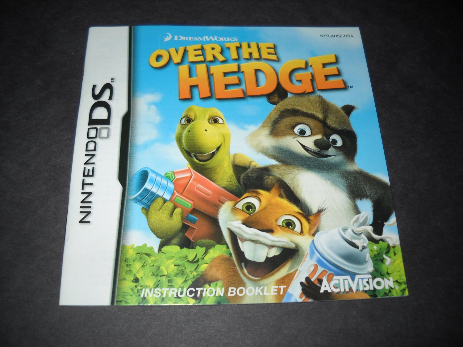 Manual ONLY ~ for Over the Hedge Nintendo DS