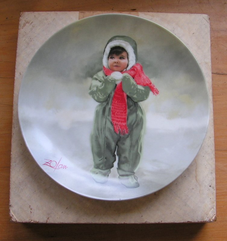 Vintage Collector Plate Winter Angel Wonder of Childhood Donald Zolan ...