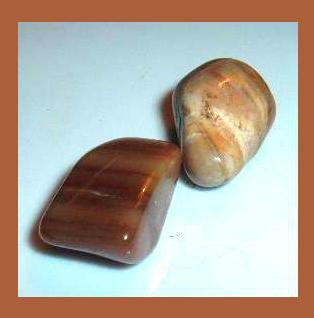 Lot of 2 Cream, Tan, Brown JASPER Tumbled and Polished Natural Loose Stones