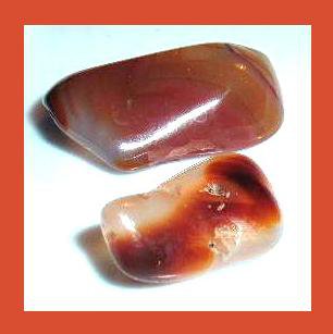 Lot of 2 Brown Orange CARNELIAN Tumbled and Polished Natural Loose ...